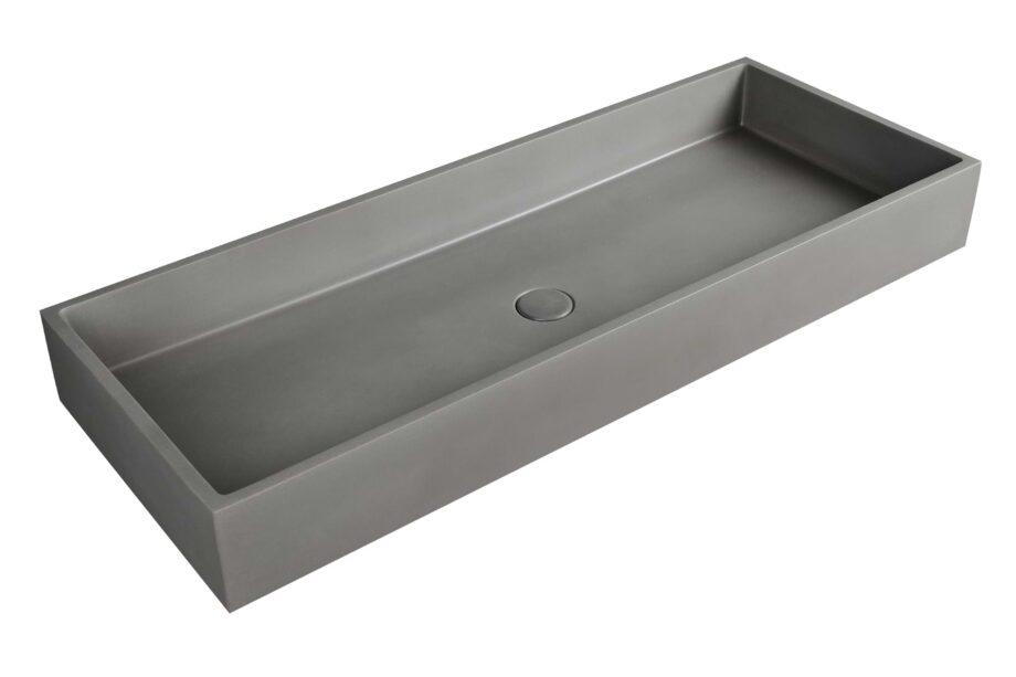 Wasbak Beton Natuurlijk Beton Rechthoek 100×39 cm | BET-512nc ...