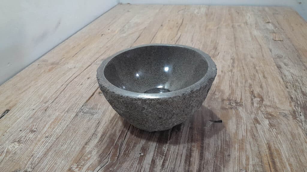 Rivierstenen waskom RXS250316, 26x25x12 cm - Badkamer Exclusief